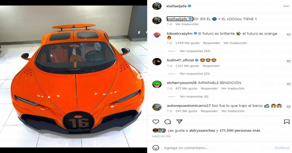 El Alfa El Jefe Muestra su Bugatti del año 2023 que se acaba de comprar ...